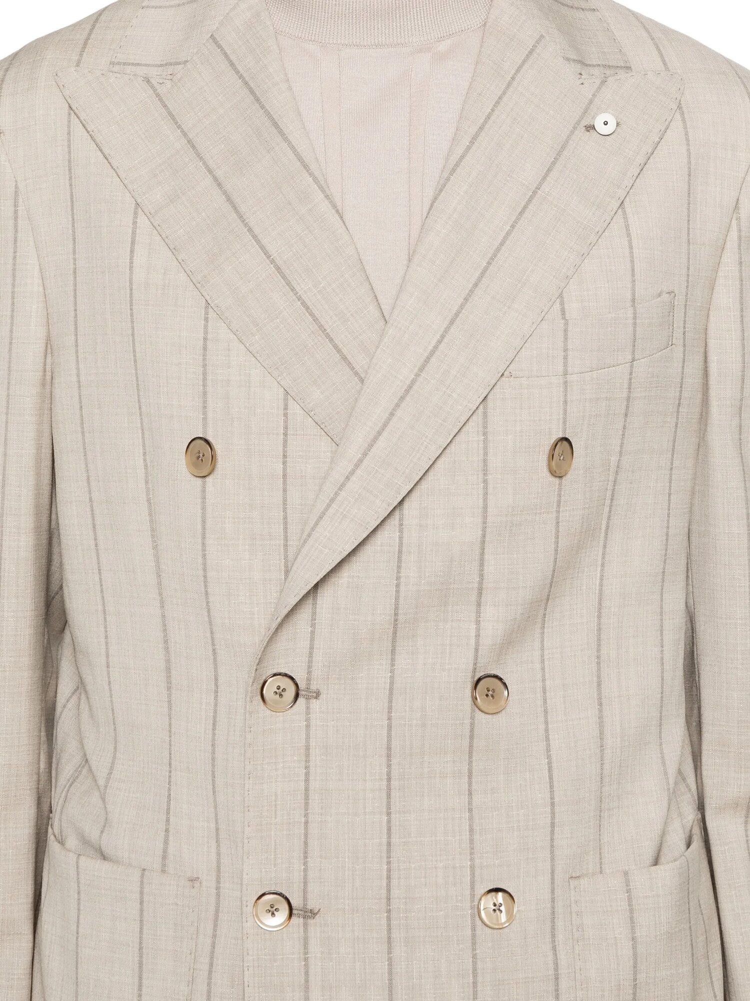 Комбинезон Lubiam Pinstripe double-breasted suit, размер 48, разноцветный — фото 1
