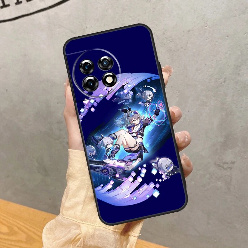 Чехол для OnePlus Silver Wolf Honkai Star Rail, синий