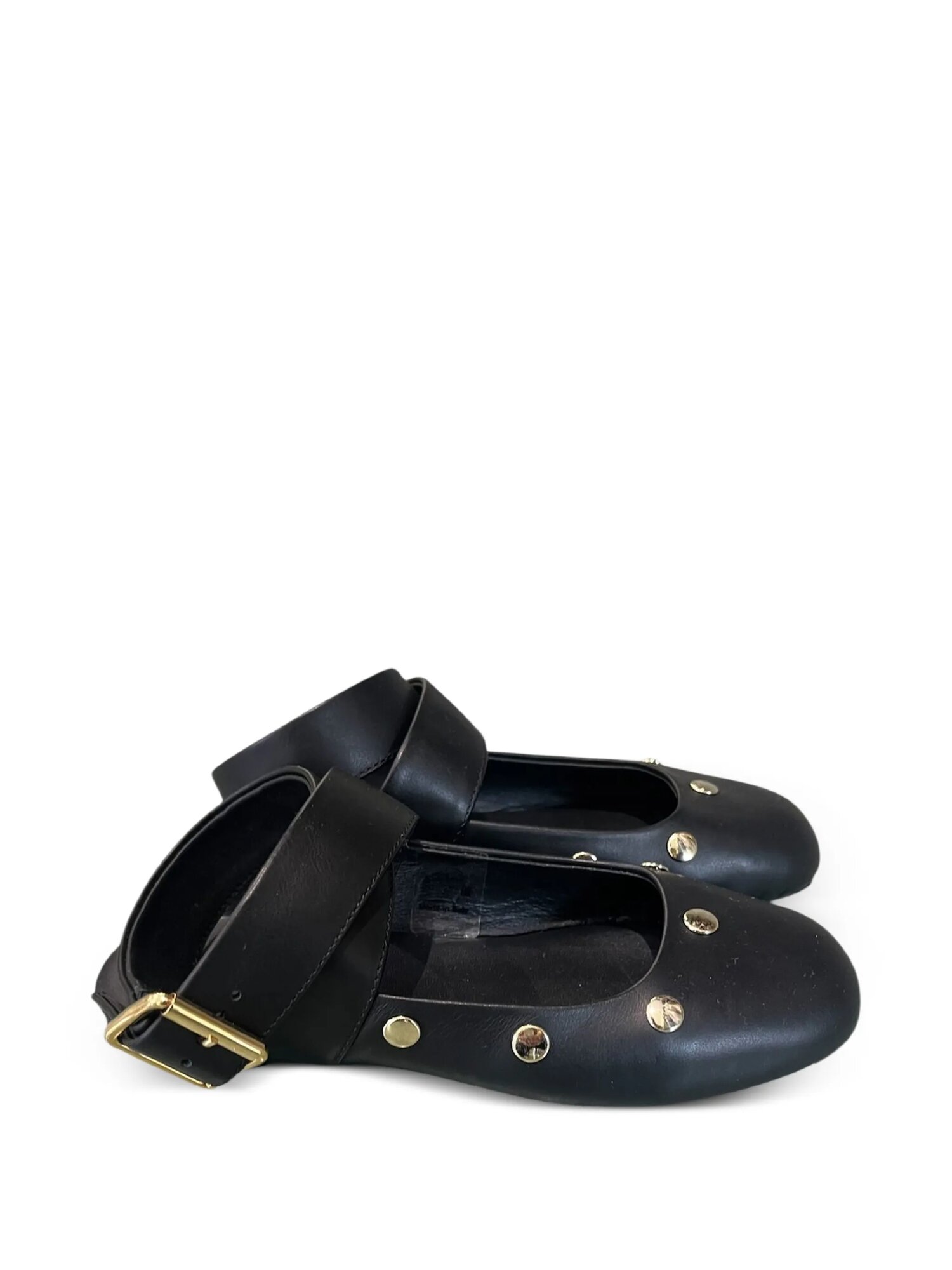 Балетки Florens Stud-embellished ankle-strap ballet flats, размер 36 — фото 1
