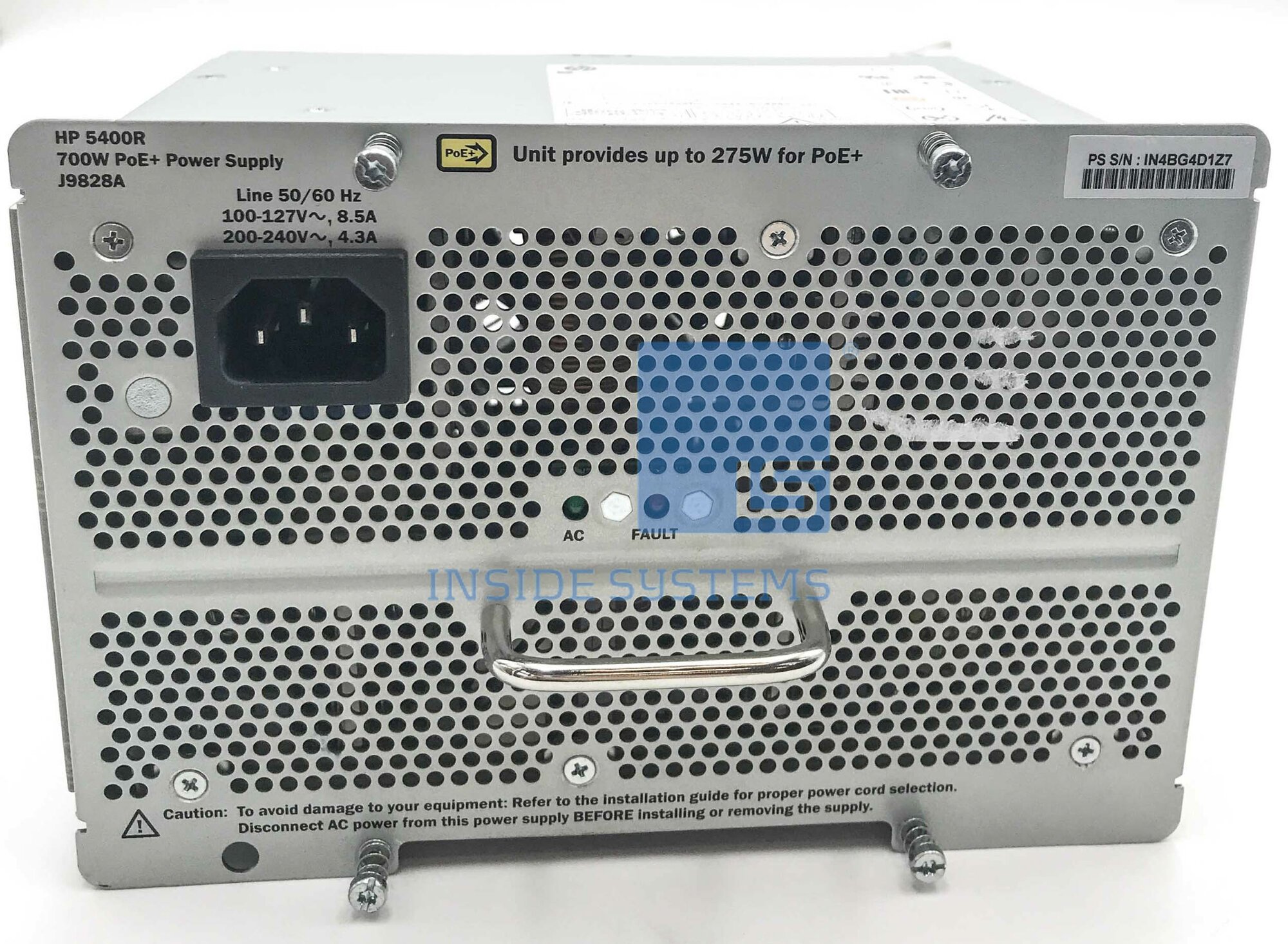 Блок питания HPE J9828A 5400R 700W PoE+ zl2 Power Supply