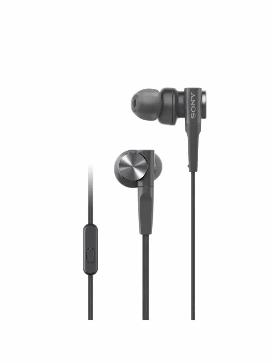 Наушники-вкладыши MDR-XB55AP EXTRA BASS черные