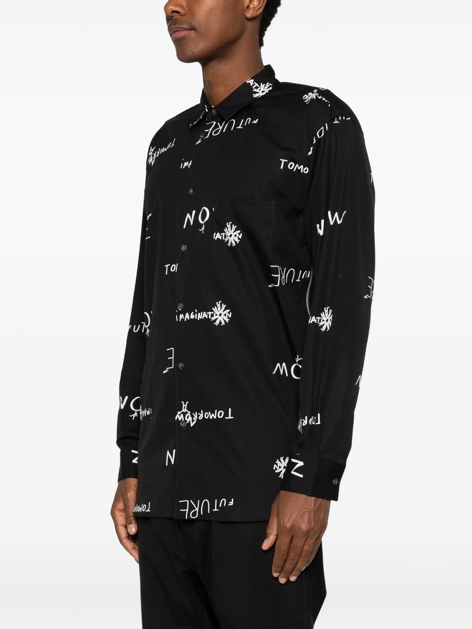 Рубашка Comme des Garcons SHIRT, размер XL, black / black — фото 1
