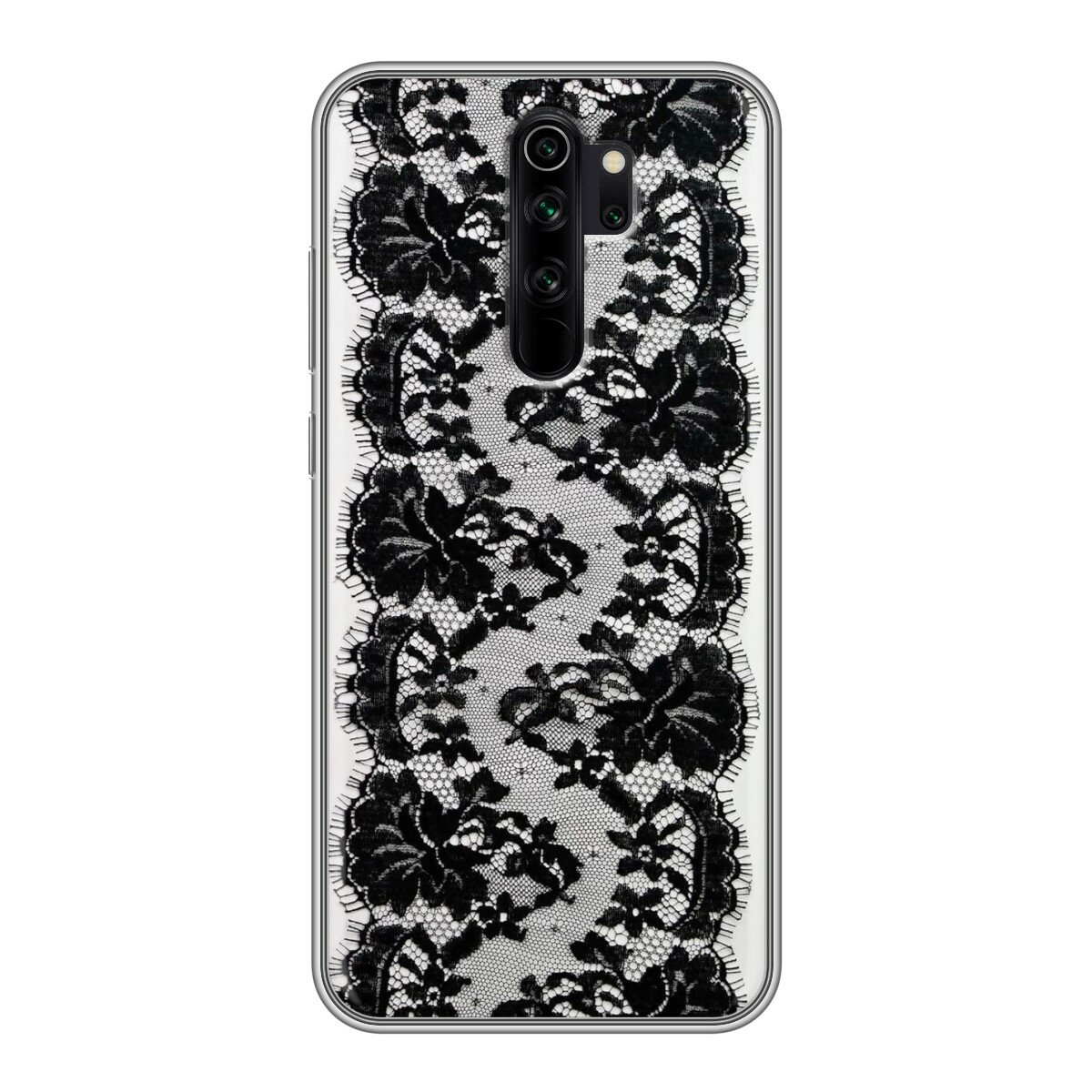 Чехол для Xiaomi RedMi Note 8 Pro с принтом Кружево на светлом фоне (Сяоми Редми Ноут 8 Про)