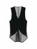 Пальто EMPORIO ARMANI Sheer-panel waistcoat, размер 42, black / black