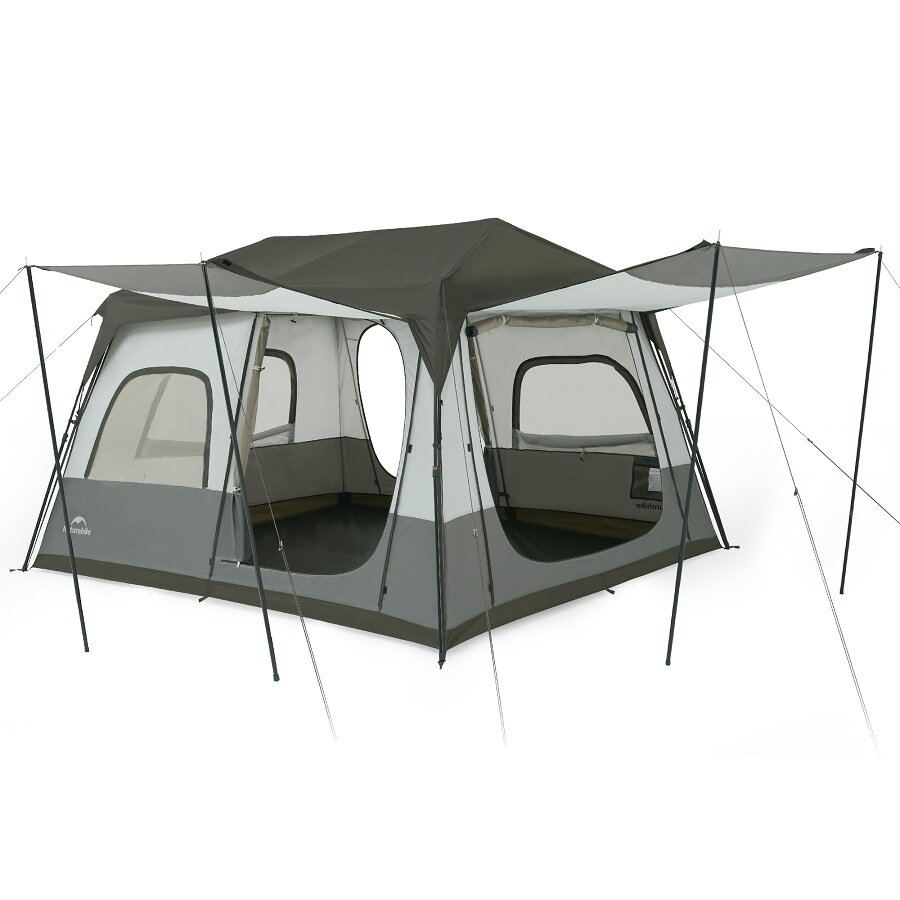Палатка Naturehike Cape 8.3 быстросборная, серая CNK2350WS014-MBR