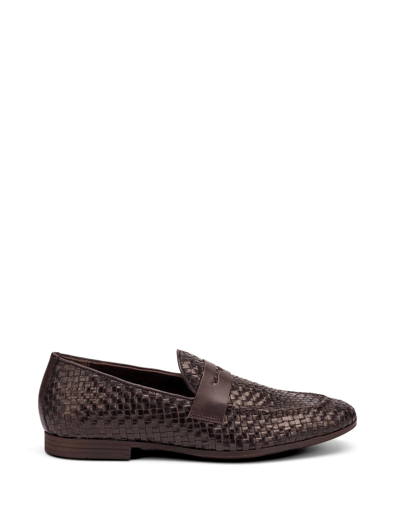 Лоферы Woven leather loafers