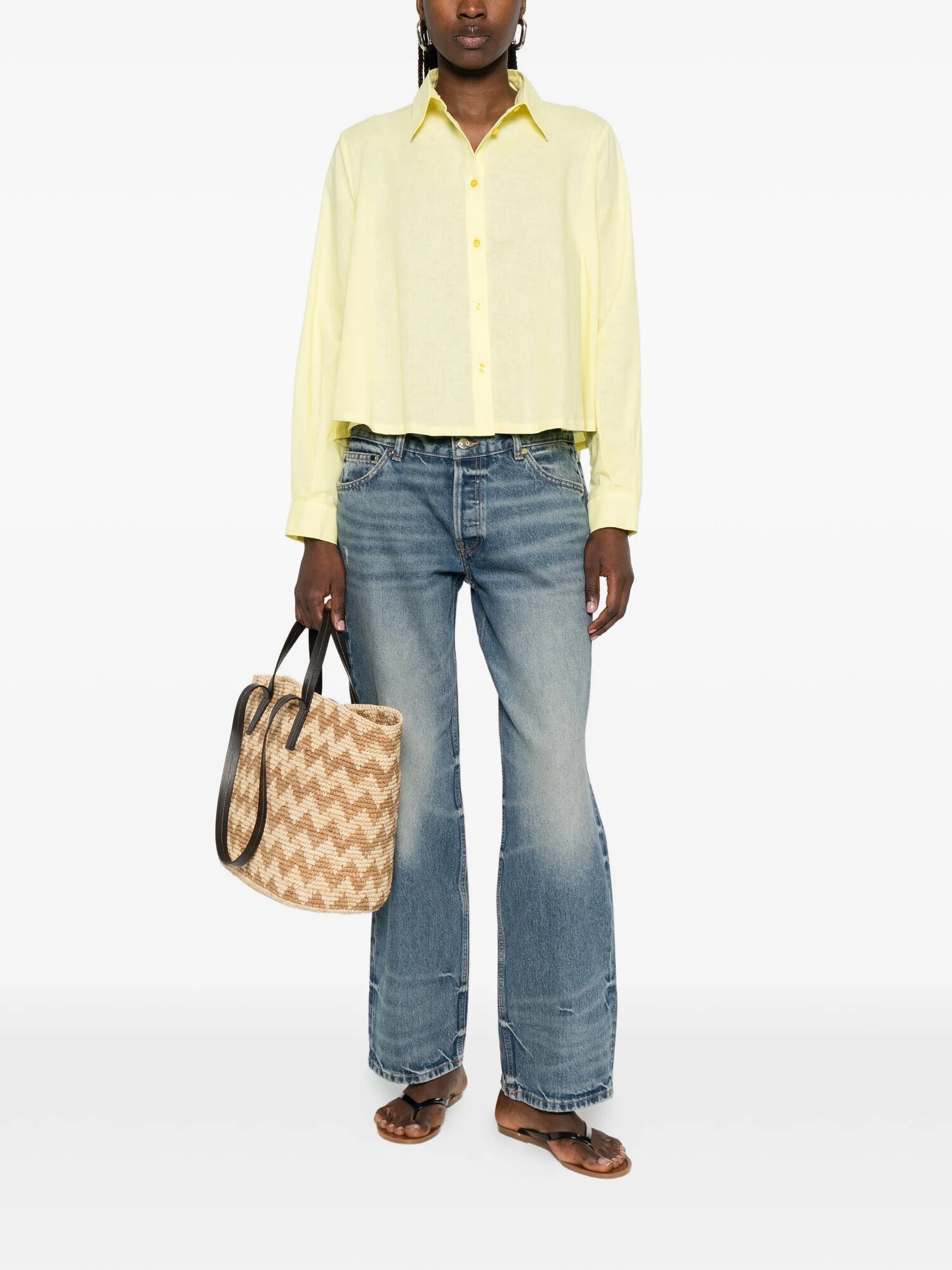 Рубашка Manuel Ritz Long-sleeves shirt, размер 42, yellow — фото 1