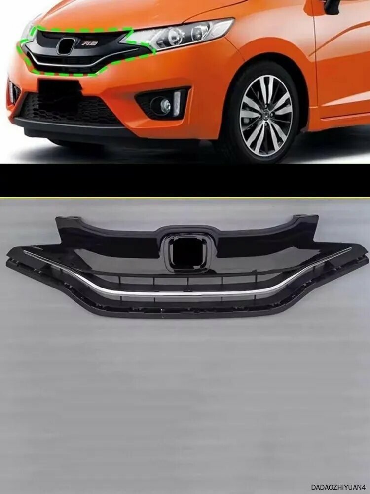 Решетка радиатора верхняя часть бампера сетка капота автомобиля для Honda fit 2014-2017