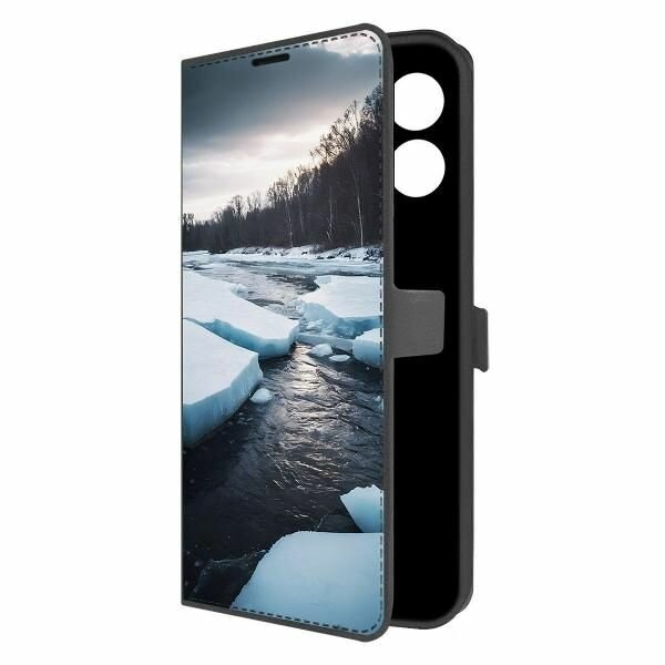 Чехол Krutoff Eco Book для INFINIX Hot 30i Весенний ледоход