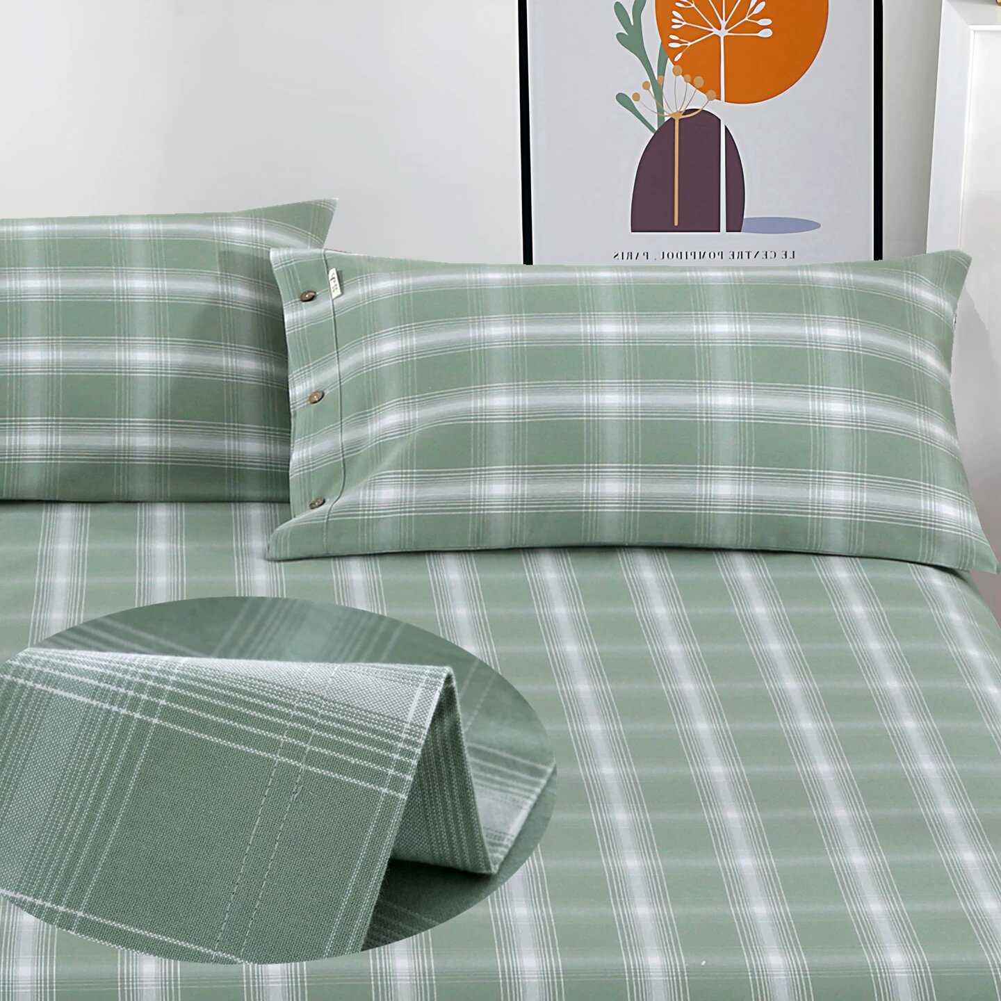 Простыня из грубого хлопка в старинном стиле, 100% хлопок, класс А, утолщенная и плотного плетения, высококачественная,
