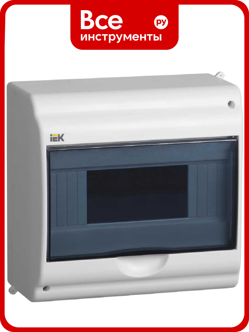 Бокс IEK КМПн 2/9-1 IP31 MKP42-N-09-31-01, 400 В, навесной монтаж, пластиковый корпус, белый цвет, защита