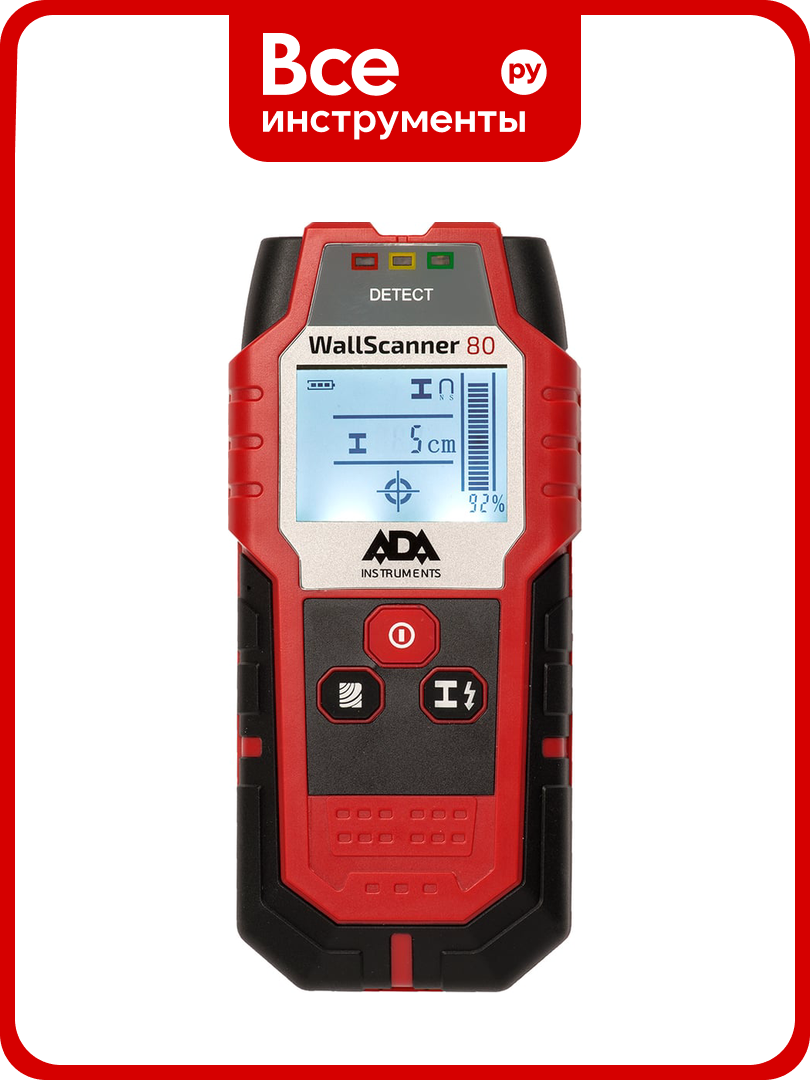 Детектор, ADA, проводки ADA Wall Scanner 80 А00466, прочного материала и, в сфере ремонта