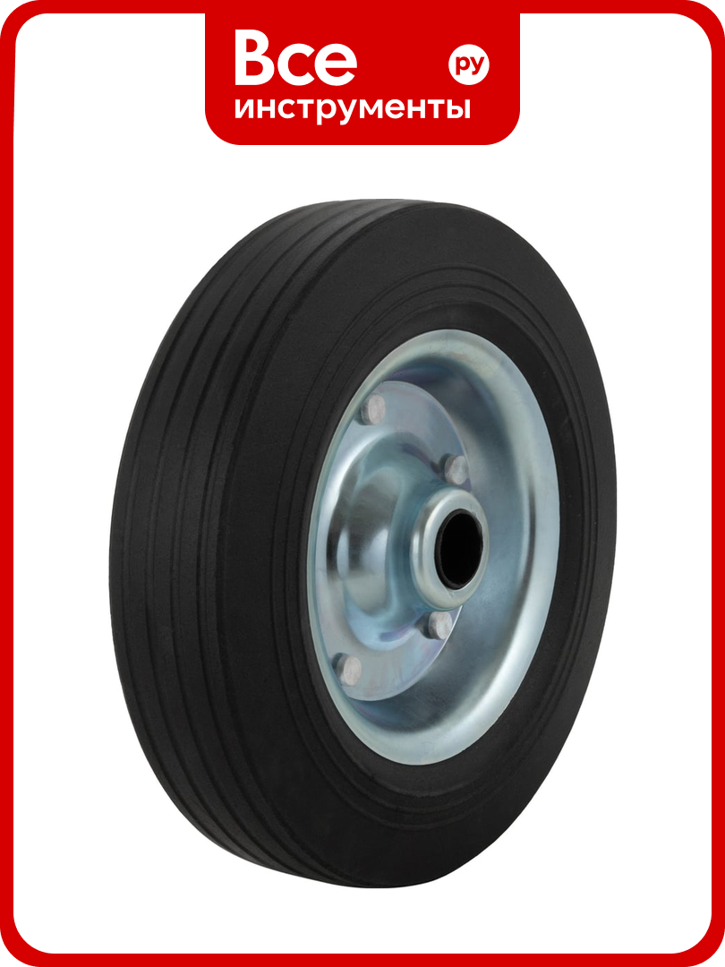 Колесо сплошное SR1802 8x2.2' 200 мм F20 (длина втулки 58 мм) МастерАлмаз 10506289, резиновый,