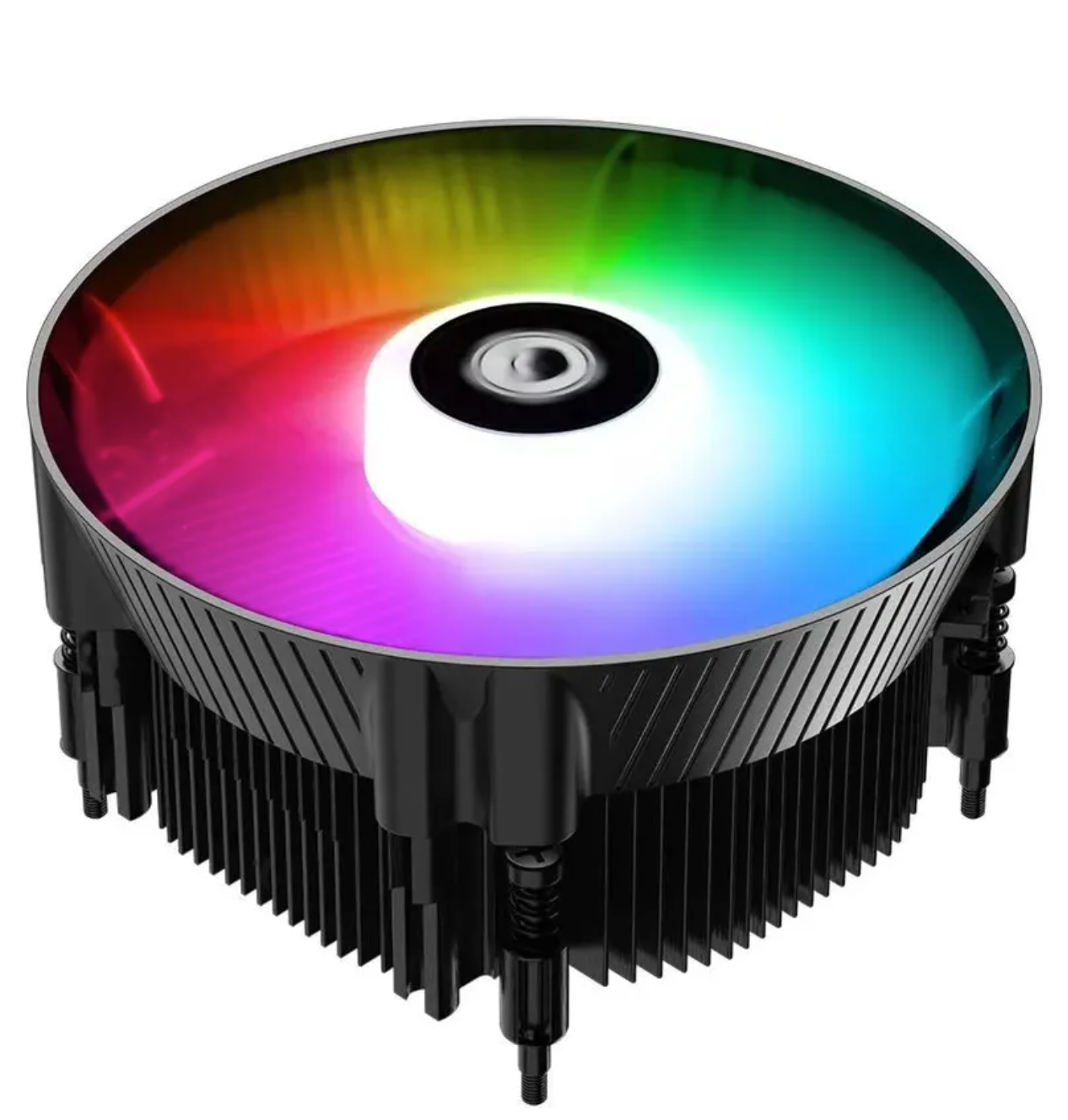 Кулер для процессора ID-COOLING DK-07i RAINBOW, 4-pin, RGB, 120мм, черный