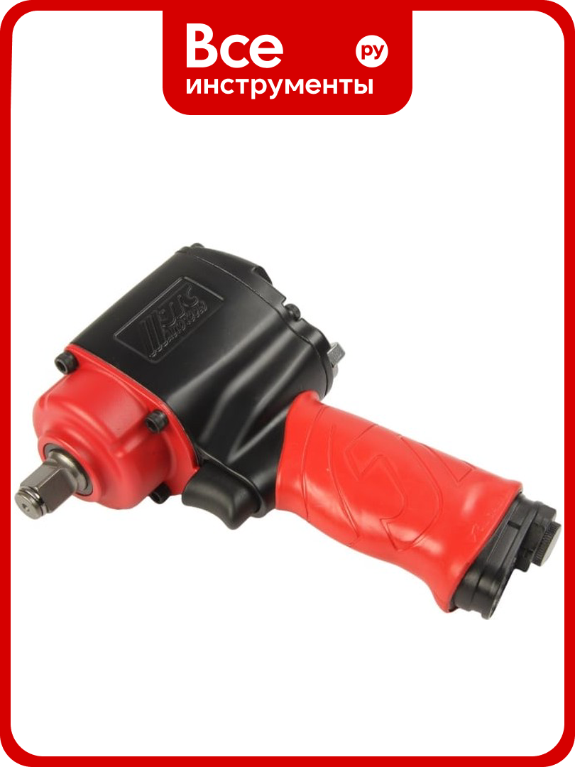 Ударный пневмогайковерт JTC 1/2 Twin Hammer, квадратный патрон 1/2, 90‑120 PSI, 9000 об/мин, модель 7214 серия