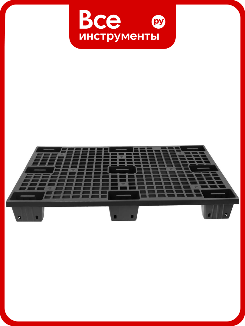 Паллет Gigant 1200x800x140 вкладываемый на ножках чёрный 34202