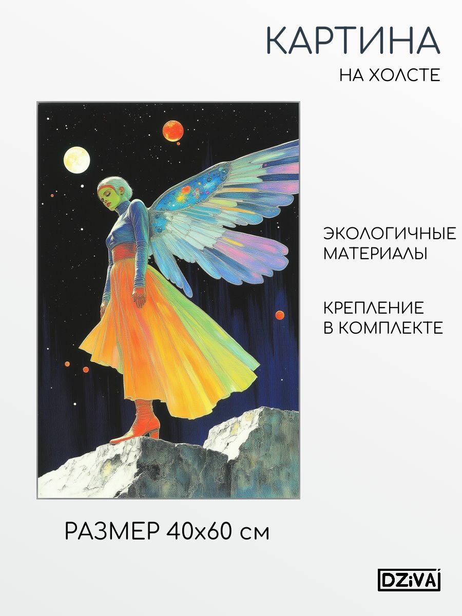 Картина на холсте Галактики 40x60 см
