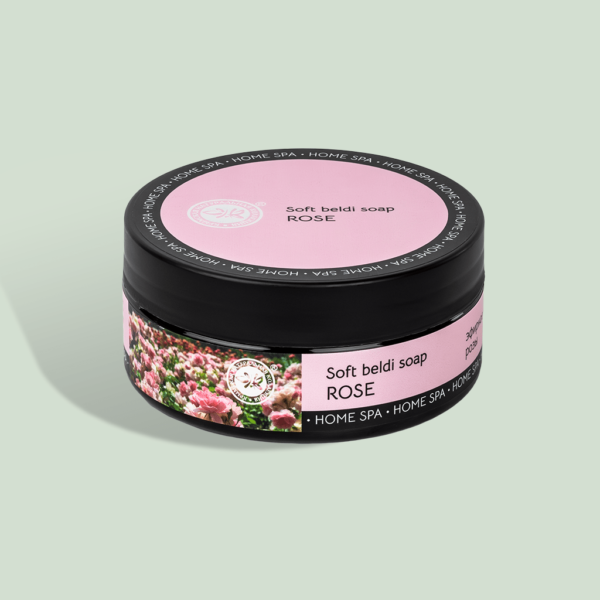 Мягкое мыло бельди Роза HOME SPA, 180 гр (эфирное масло розы)