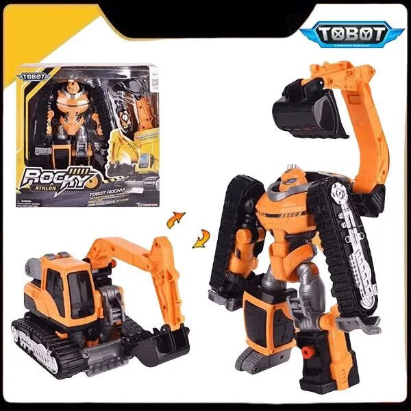 Фигурки по видеоиграм и фильмам Tobot Rocky Athlon Трансформер Экскаватор 32.5 см