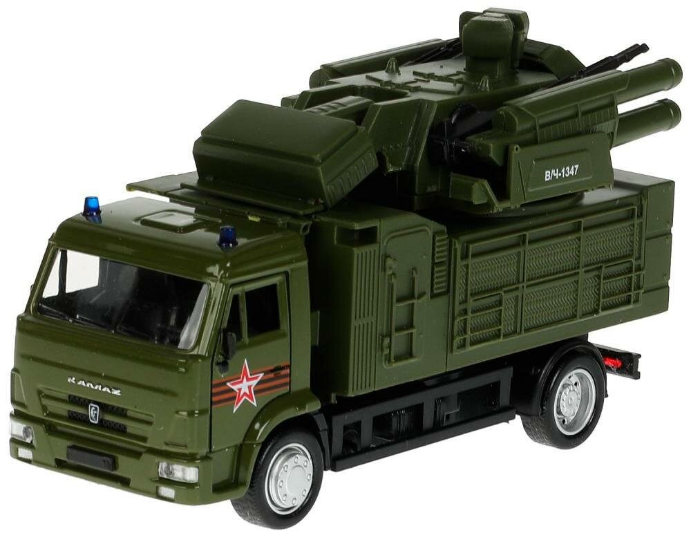Технопарк Машина Kamaz Армия России 17 см, свет и звук, металл КАМРАNС-15SLАRR-GN с 3 лет