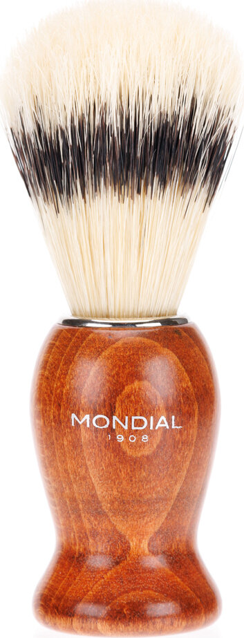 MONDIAL Помазок для бритья с ворсом кабана, красное дерево Shaving Brush Hog Red Wood 50ml