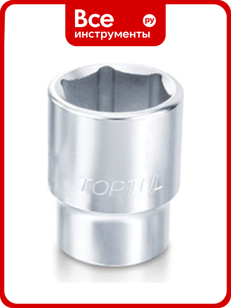 Головка торцевая 6-гранная 24 мм, 3/4"DR TOPTUL BAEA2424