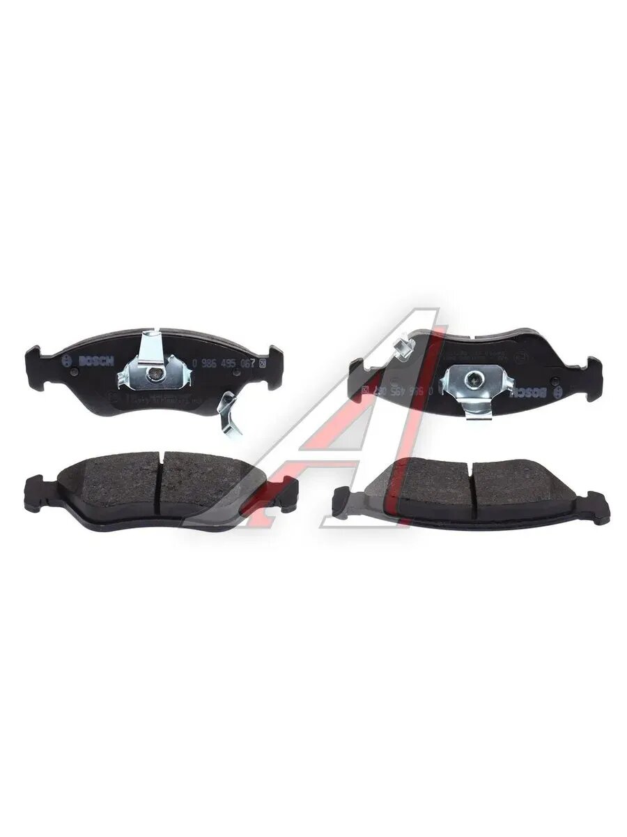 Колодки BOSCH для KIA Clarus 95- передние, 4шт,