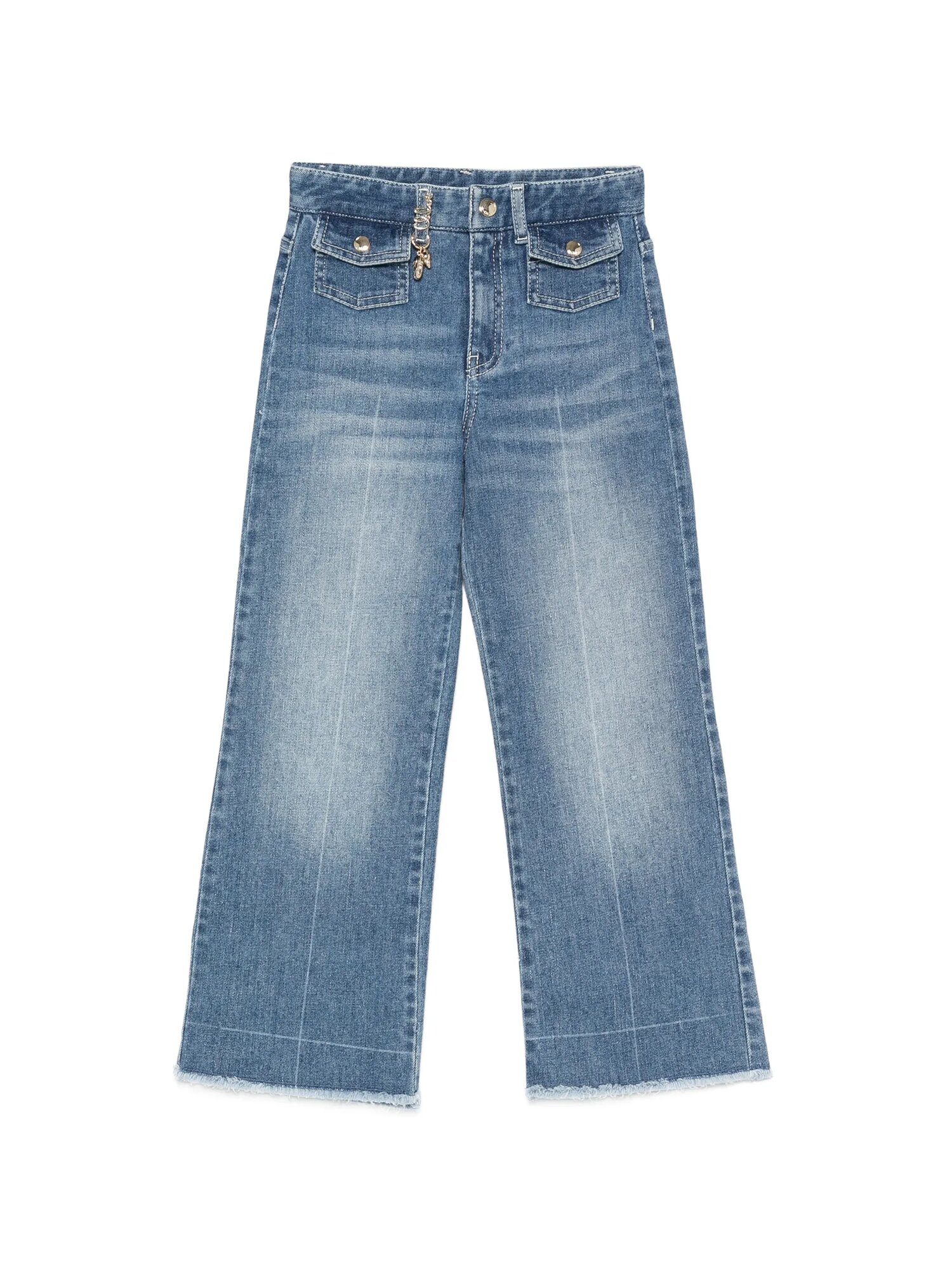 Джинсы Faded frayed-hem jeans