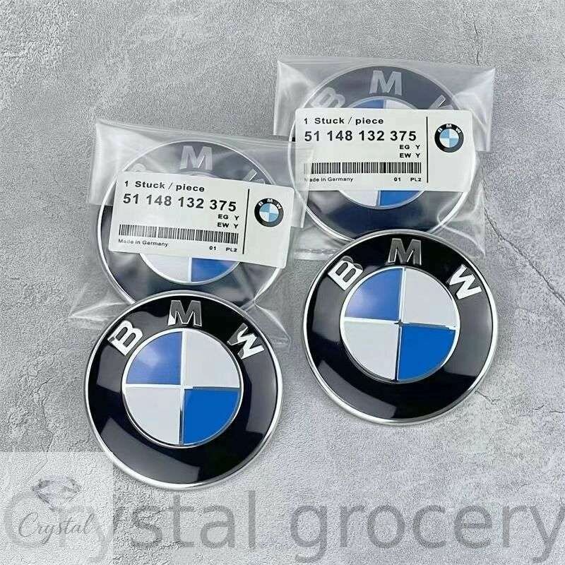 Оригинальная эмблема BMW задняя 74 мм, зеркальная ABS 1шт