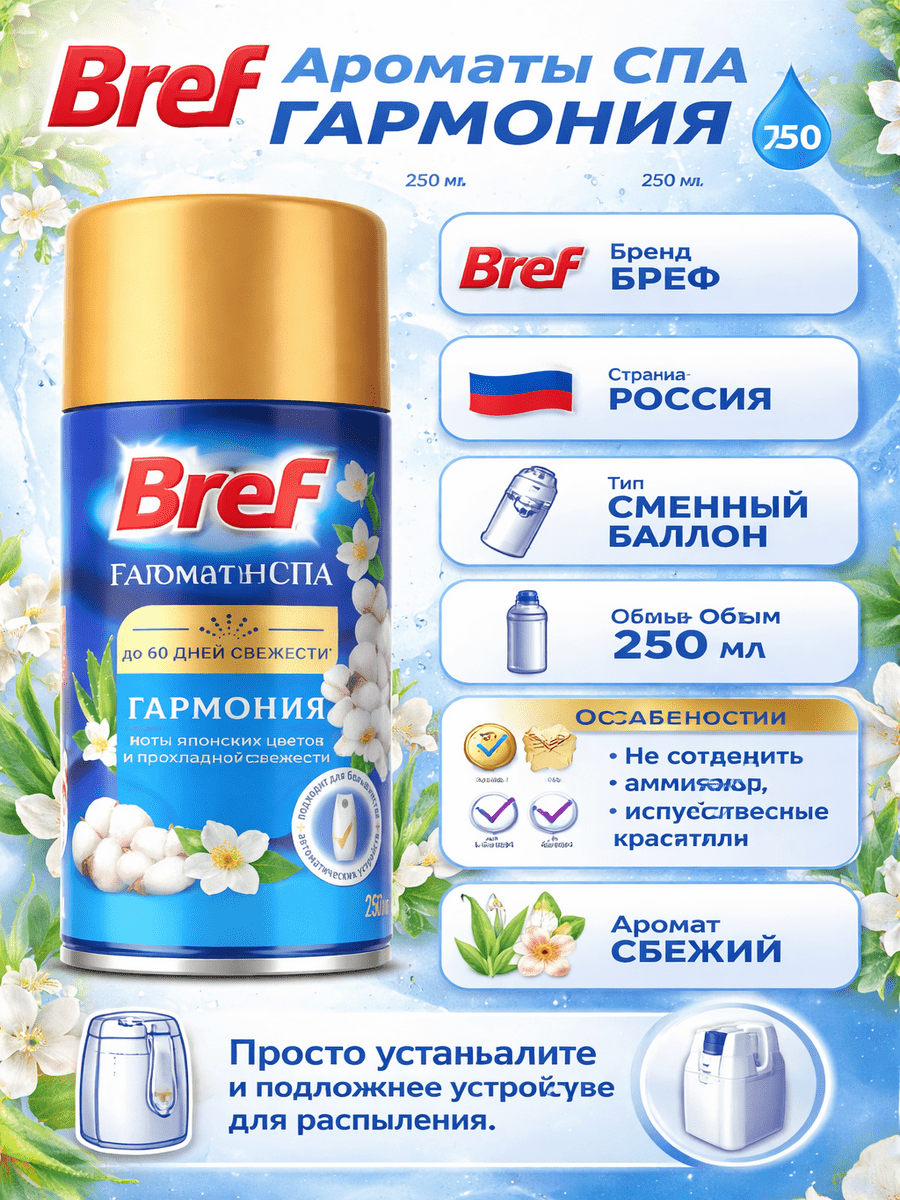 Баллон сменный Бреф Ароматы спа гармония, 250мл