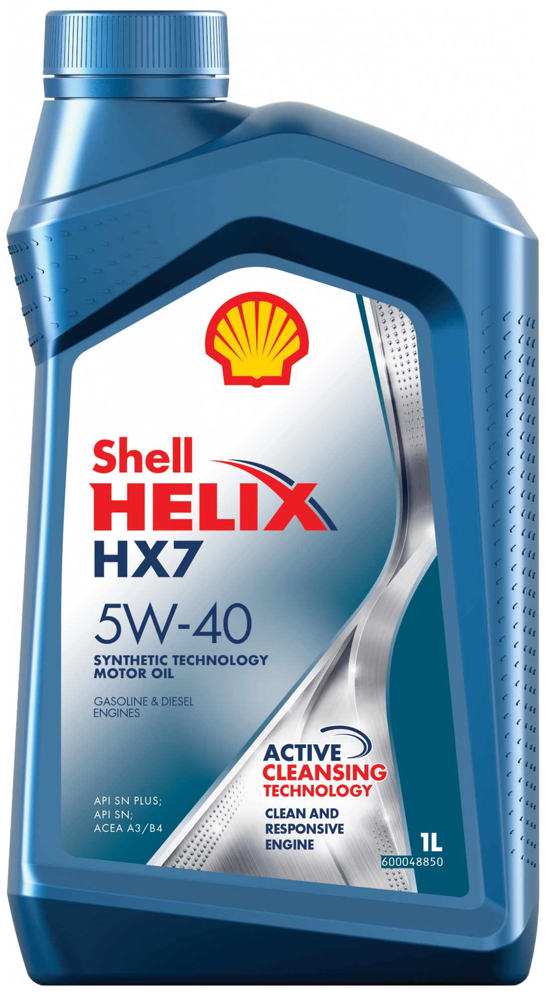 Масло моторное полусинтетическое SHELL Helix HX7 SN+ 5W40 1 л 550051496