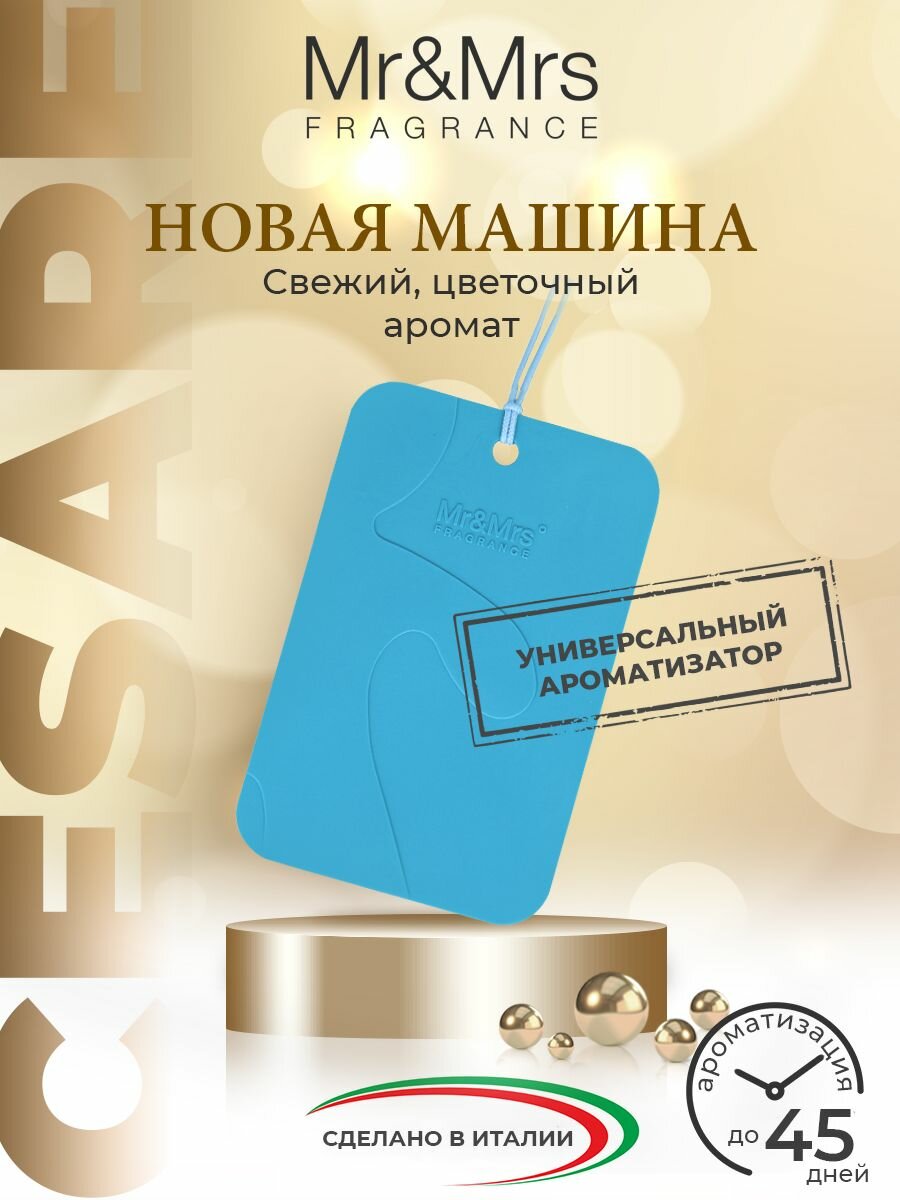 Ароматизатор подвесной саше Mr&Mrs Fragrance Cesare Новая машина New Car