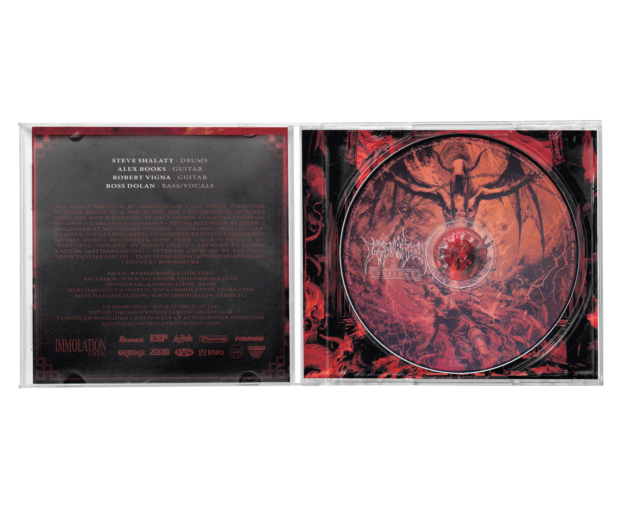 Immolation - Descent, 2026, 12-page, CD-Аудио — фото 1