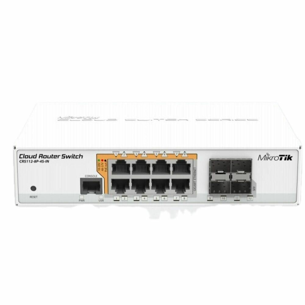 Коммутатор POE Mikrotik CRS112-8P-4S-IN