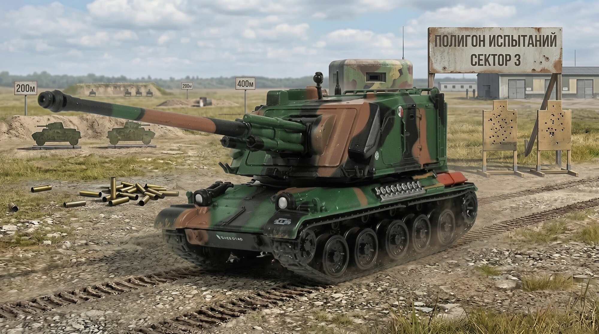 Масштабная модель 1/72, танк САУ AMX 30 Auf