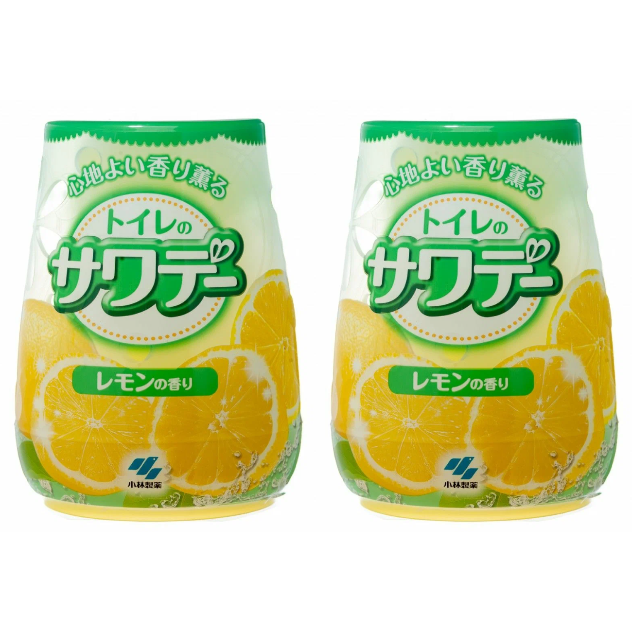 Освежитель воздуха Kobayashi для туалета Sawaday Lemon, гелевый, 140 г, 2 штуки