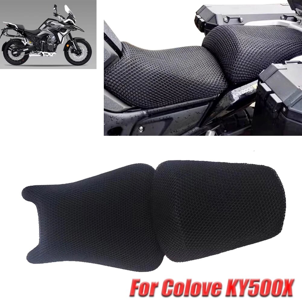 Дышащий чехол-накладка на сиденье для мотоцикла Colove KOVE KY500X / Excelle 500X, 3D-сетчатая защита от солнца