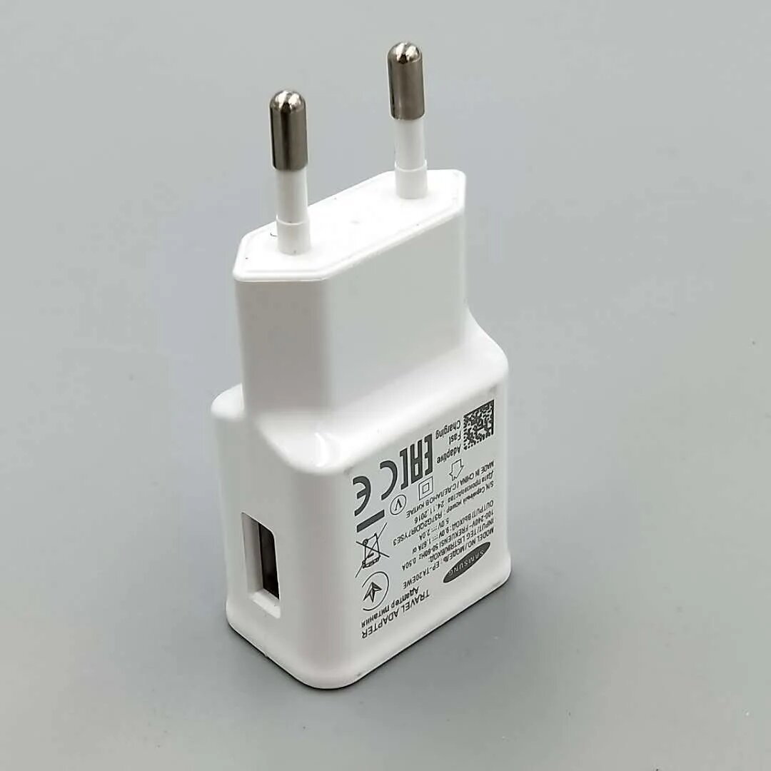 Samsung Galaxy S10 S8 S9 Plus A11 A15 A31 A41 A51 A71 M12 M15 Быстрое Белый, White EU Charger