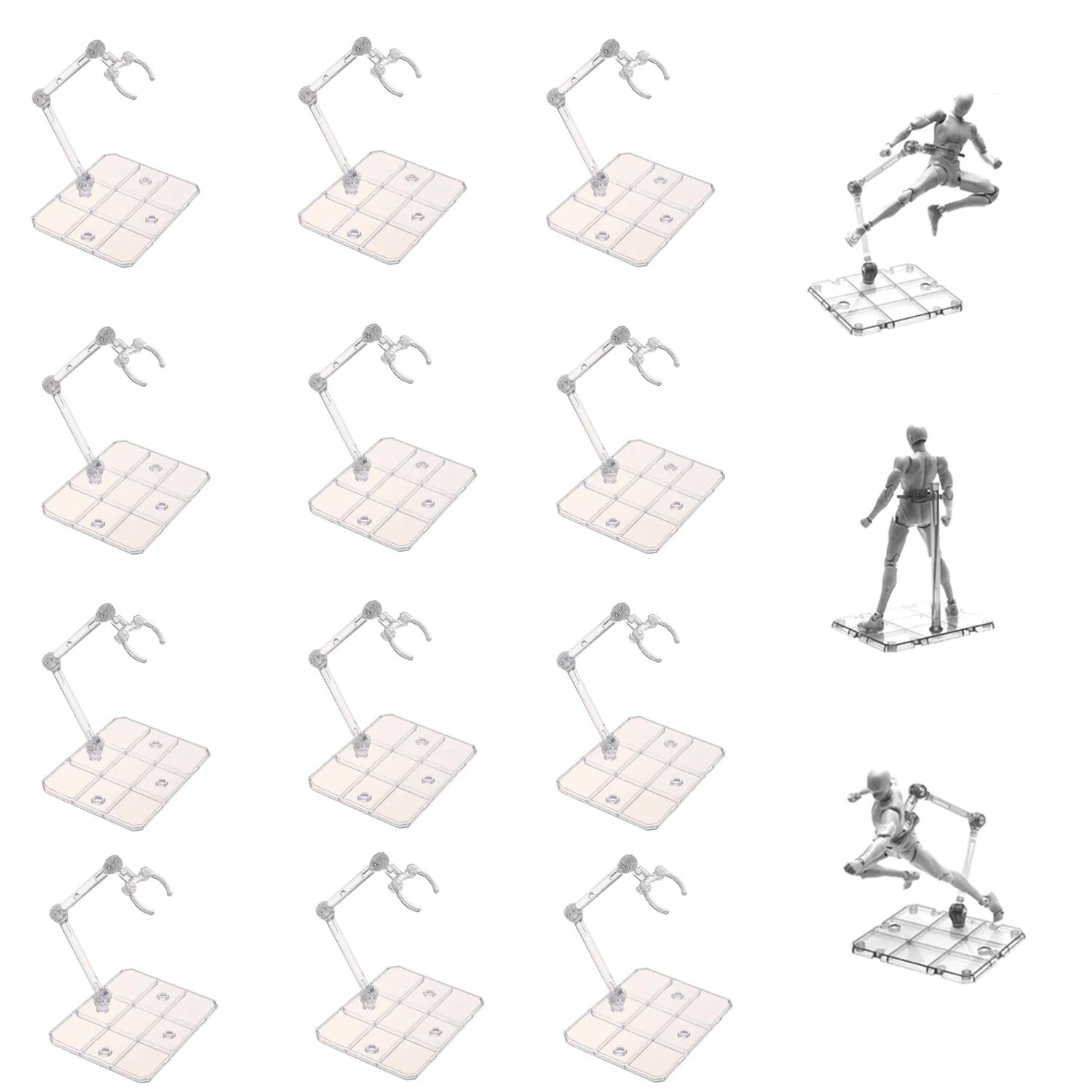 Подставки для фигурок Gundam clear 10pcs