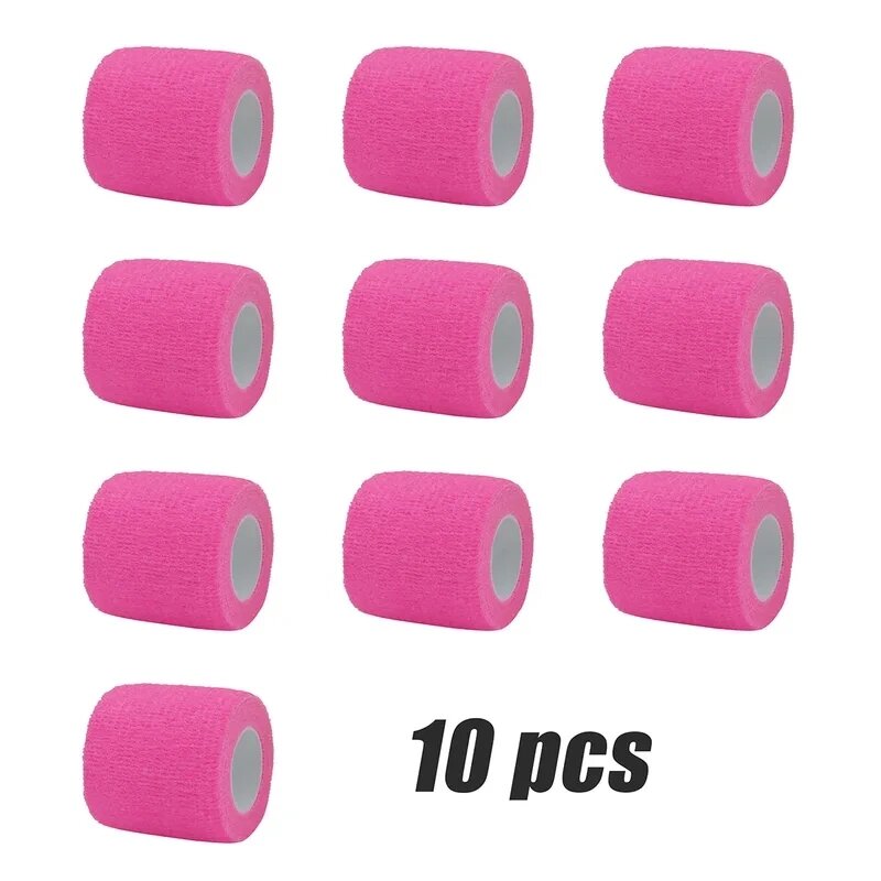 Эластопласт спортивный самоклеящийся 10 шт Розовый, 5cmX4.8m, Pink2-10pcs
