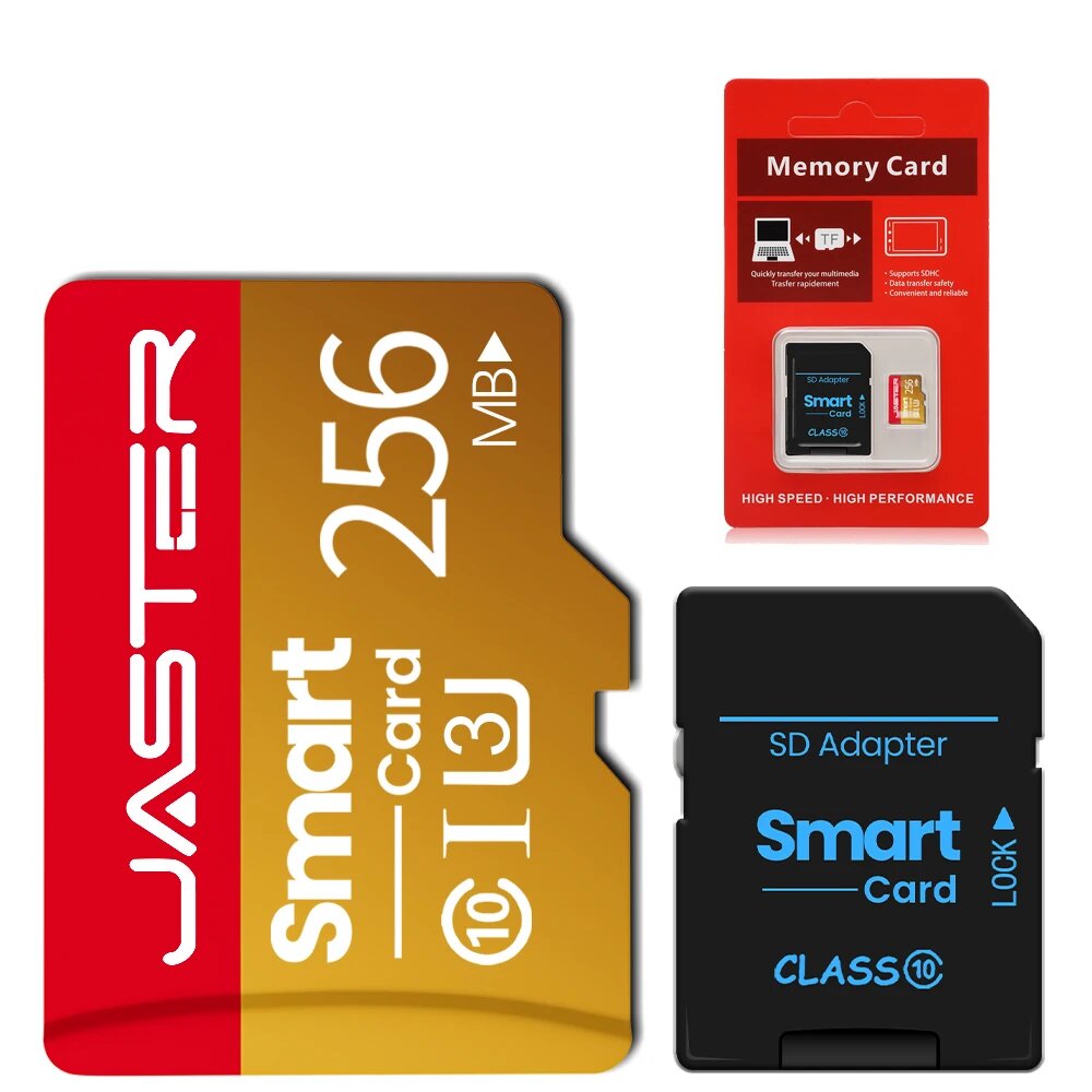 JASTER карта памяти MicroSD 256MB Class 10