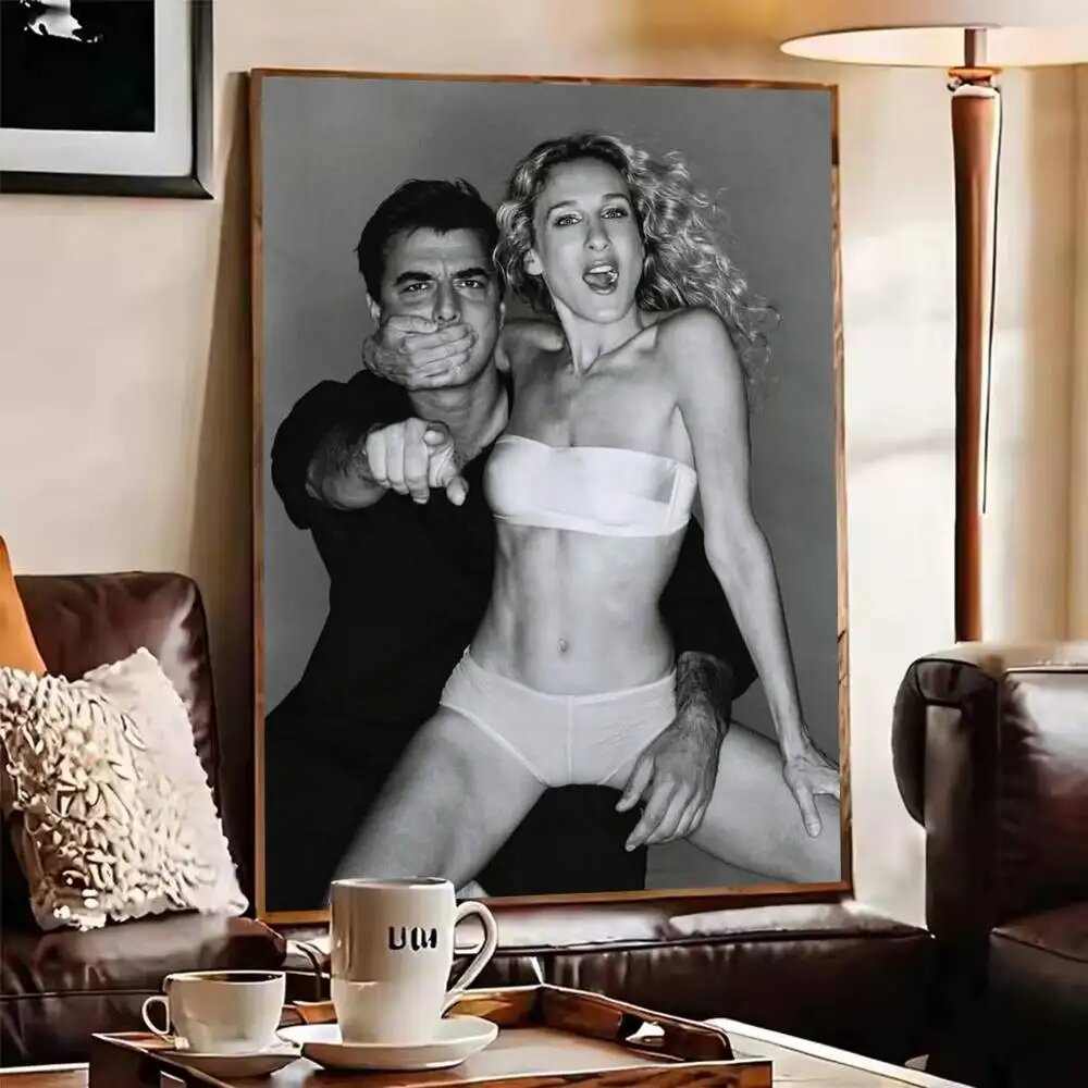Постер Carrie and Mr Big, 50x70см, HEI-2, без рамки