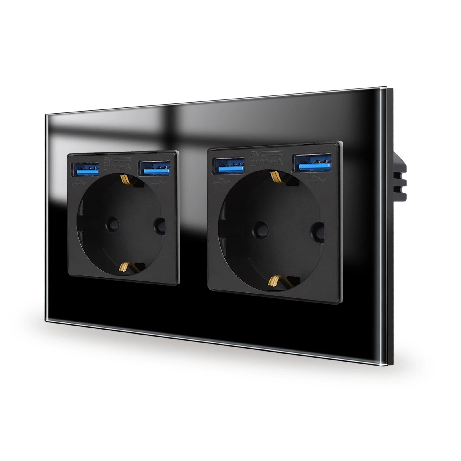 Розетка Bingoelec 220В с USB портом JW 2AA socket B
