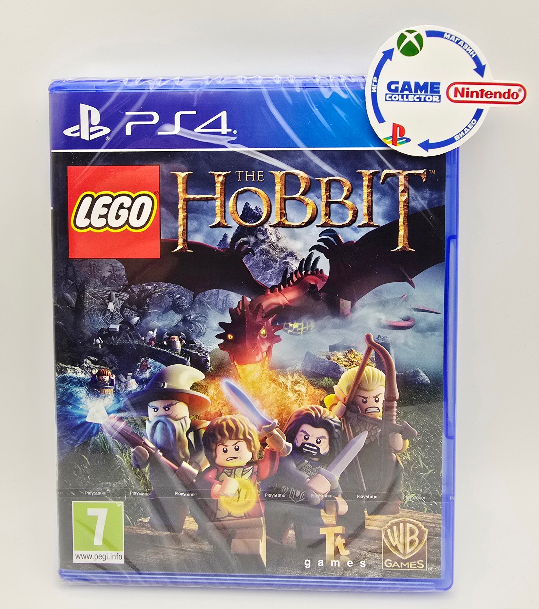 Игра Lego The Hobbit для Sony PlayStation 4 на диске с русскими субтитрами.