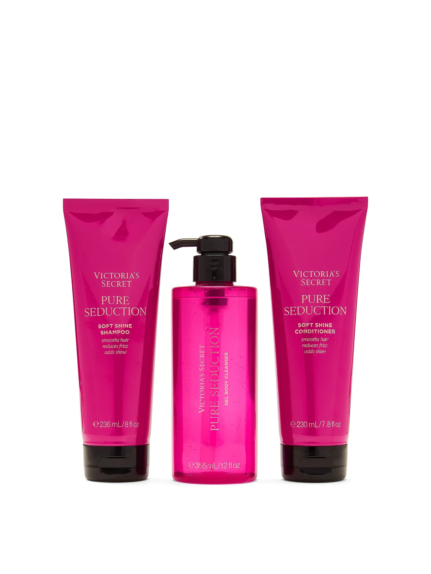 Victoria's Secret, Подарочный набор для душа Pure Seduction. Шампунь, кондиционер и гель для душа