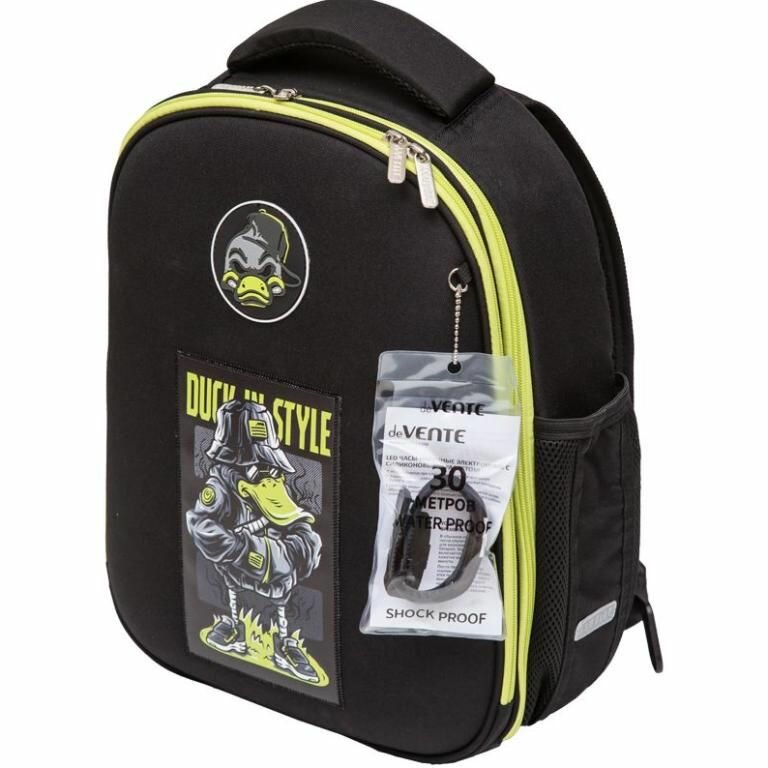 Рюкзак каркасный 38 х 29 х 17, deVENTE Choice Lite 17L, Cool Duck, черный