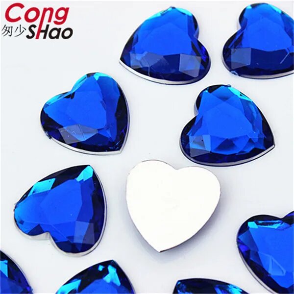 Стразы акриловые Cong Shao 50 шт, 20 мм Синий, Blue
