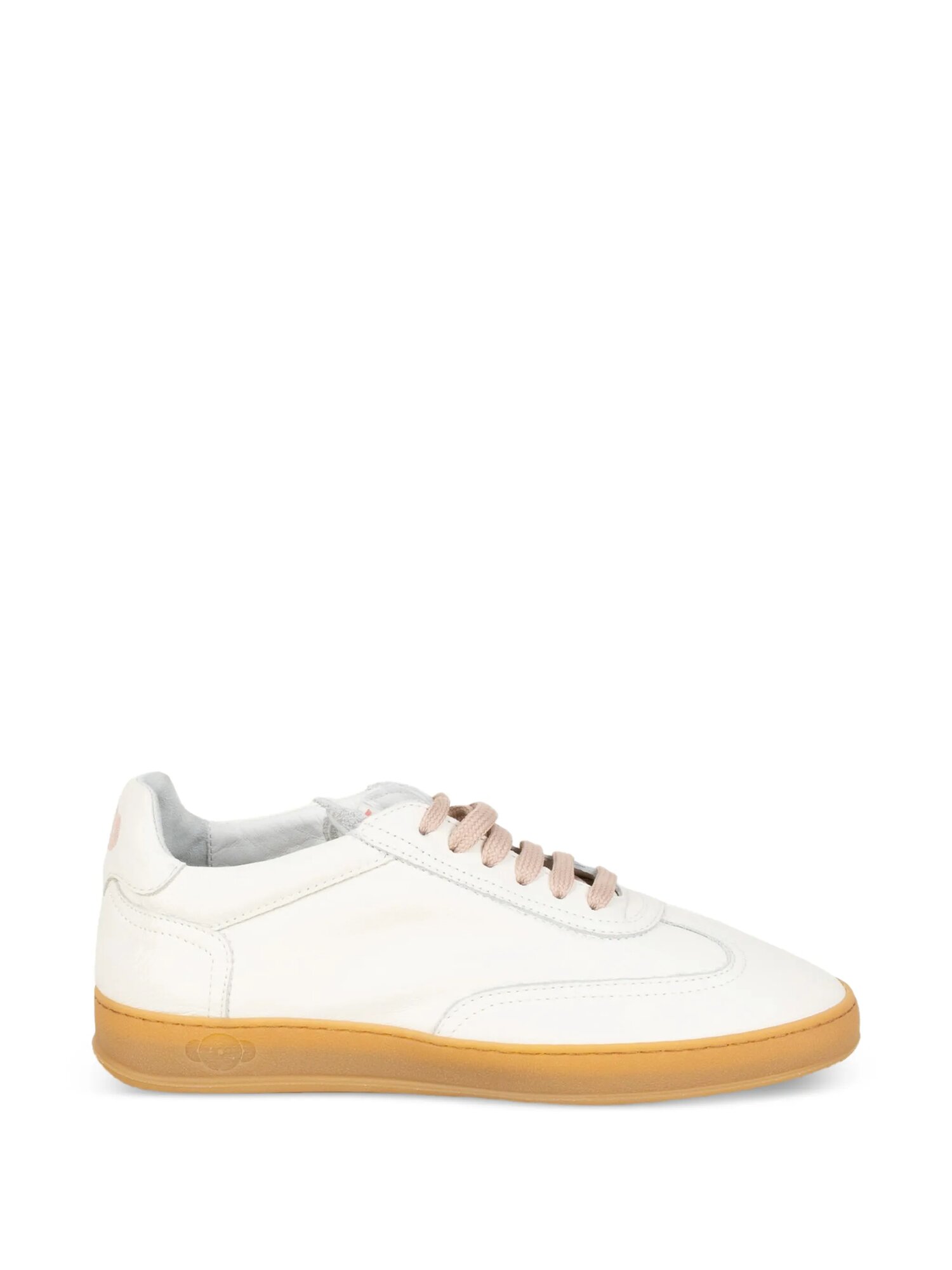 Кроссовки Leather lace-up sneakers