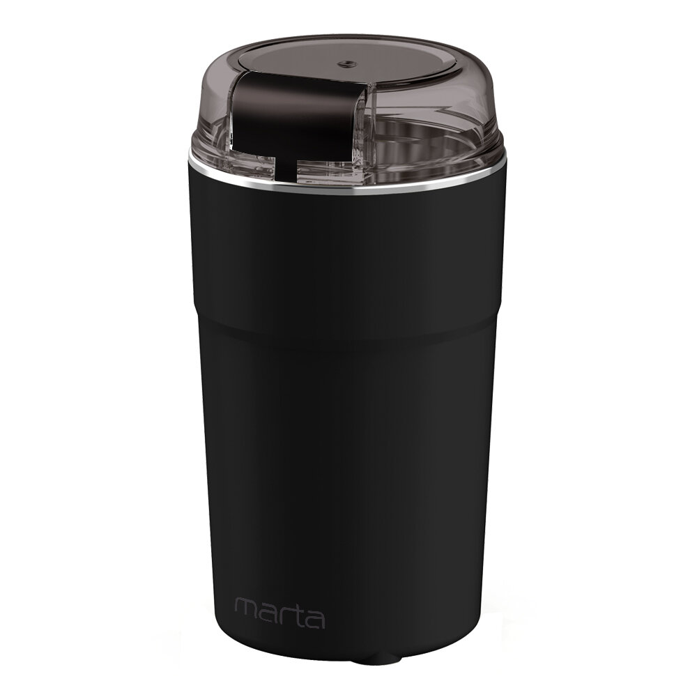 Кофемолка MARTA MT-CG2189A, защита от перегревания, нож из нержавеющей стали, 500 Вт, объем 110 гр