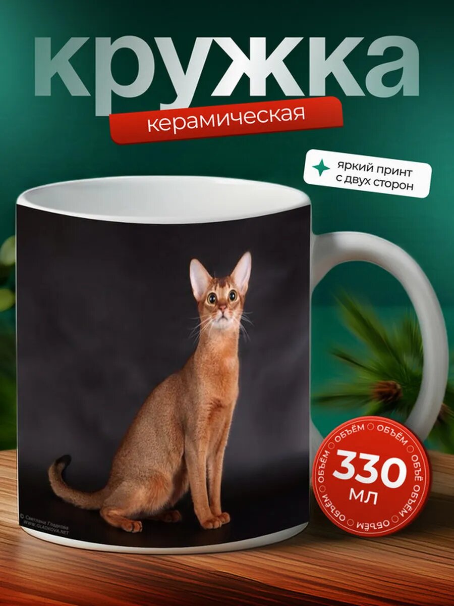 Кружка Австралийская дымчатая кошка 40,